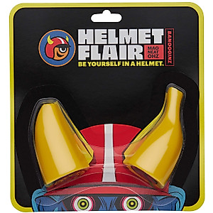 Helmet Flair MagNeatOhz Banana for Helmet | Made in USA | Helmet Accessory for Motorcycle Helmet, Bike Helmet, Ski Helmet | Magnetic Attachment | Interchangeable | Pair (Helmet Not Included)