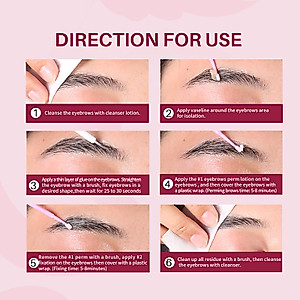 Brow Lamination Kit, ICONSIGN Eyebrow Lift Kit Professional Salon Result Create Fuller Eyebrows Look Lasts 8 Weeks, Suitable for Salon & Home Use