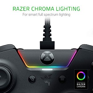Razer Wolverine Ultimate Chroma- Fully Customizable Gamepad Controller - Interchangeable Analog Sticks & Dpad - Compatible with Xbox One, PC (Renewed)