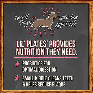 Merrick Lil' Plates Small Breed Dog Food, Grain Free Senior Real Chicken and Sweet Potato Recipe, Small Dog Food - 4 lb. Bag