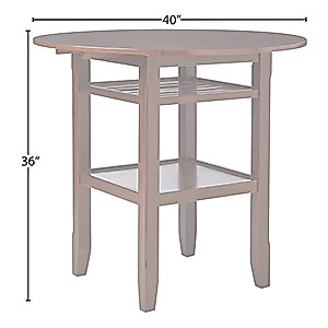 ACME Furniture Tartys Counter Height Table, Cherry