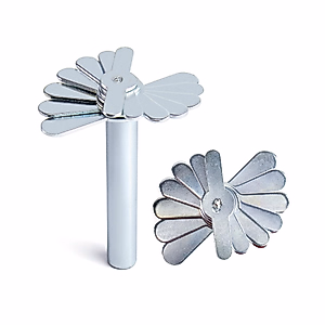 QWORK Cork Rubber Stopper Borer Tool, 7 Piece Cork Borer Set