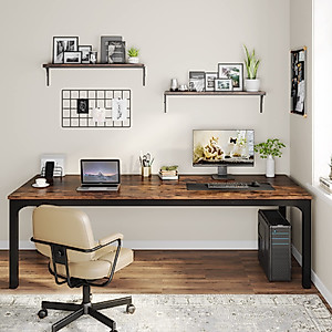Tribesigns 78.7 Inches Extra Long Computer Desk 2 Person Desk, Double Long Desk, Workstaion for Home Office