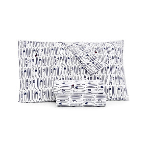 Tommy Hilfiger Surf Boards Sheet Set Full Vintage Indigo,10T0394-FU-V1-D2,4
