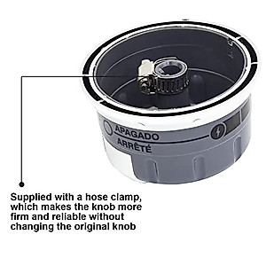 MIYOLO 88848 Gas Grill Burner Knobs Compatible with Weber Genesis Grill Parts (2011 - 2016 ) Series - ( 3 Pack)