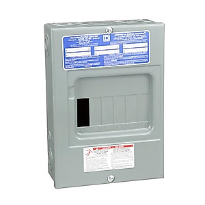 Square D by Schneider Electric HOM612L100SCP Homeline 100 Amp 6-Space 12-Circuit Indoor Surface, No Size, No Color