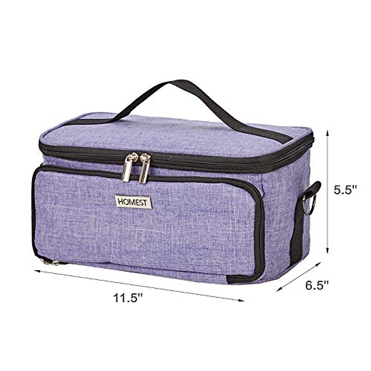 HOMEST Carrying Case for Cricut Joy, Lightweight Travel Tote Bag for Cricut Joy and Tool Set, Multiple Pockets for Accessories and Supplies Storage, Purple