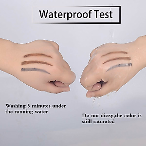 ANIFER Eyebrow Pencil Gray Waterproof Smooth Natural Vegan Cruelty Free (Gray #5)