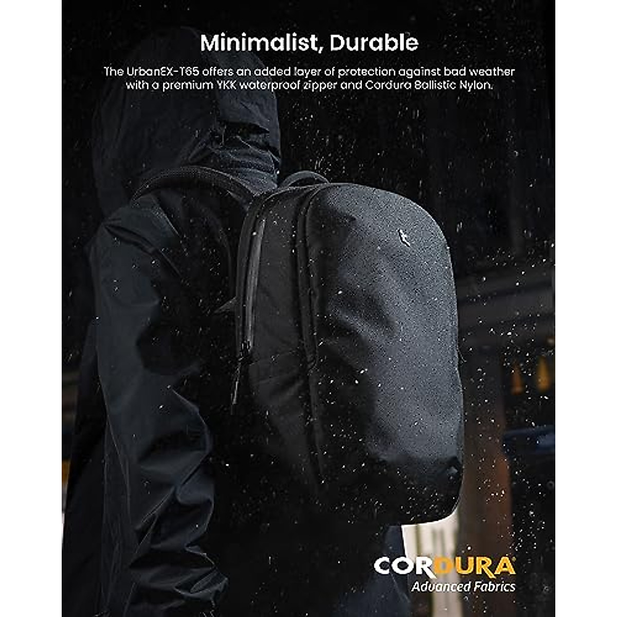 tomtoc 15.6 Inch Laptop Backpack, Minimalist Waterproof Casual Daypack Commute Computer Backpack, A Smart Look for The City and Office, Work, Study, or Weekend Excursions, 20L