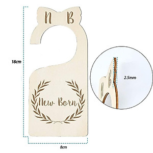 LKYUYV Premium Wood Baby Closet Dividers,Baby Clothes Organizers Home Nursery Decor,from Newborn to 24 Month,Baby Closet Organizers,Nursery Decor,Baby Clothes Organizers（7 Pieces）