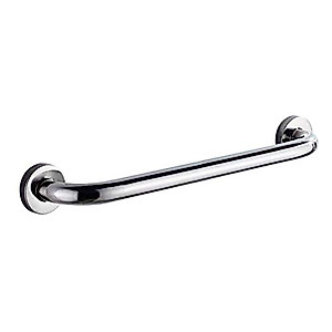 CRODY Bath Wall Attachment Handrails Grab Bar Rails Stainless Steel Grab Bar Handrail Bathroom Toilet Armrest Old Man Skid Grab Rail Shower Safety Handle Anti-Slip Grip Towel Rack Concealed Screw/Silv
