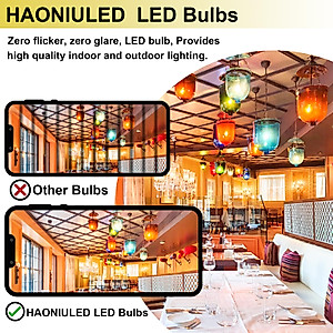 HAONIULED E26 Bulb 10W 3 Pack led Corn Light Bulb Warm White 2700K 1100 Lumen 100 watt Equivalent E26/E27 Base Non-Dimmable led Bulbs, Candelabra Edison Light Bulb for Indoor Home Household Lighting