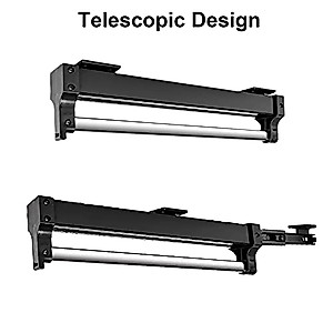 Pull Out Clothes Hanger Rail for Closet, Adjustable Heavy Duty Steel Clothes Storage Hanger Rack Bar for Pants Coats (347mm)