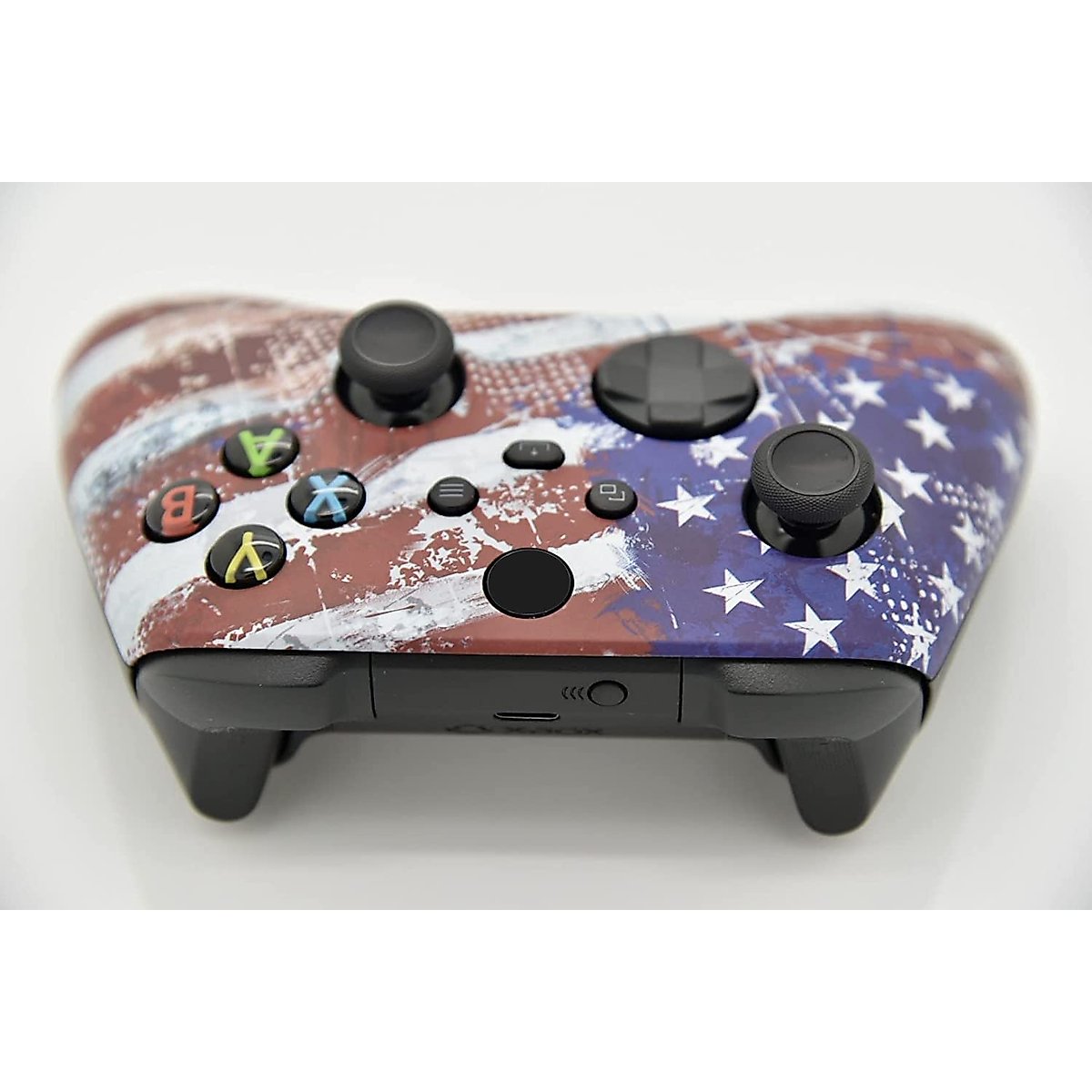 Hand Crafted Custom Controller Compatible with Xbox Series X/S & Xbox One (U.S Flag)