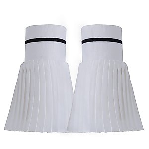 LoudSung False Sleeves Wrist Cuffs Floral Ruffle Layered Lace Cuff Detachable Fake Sleeves for Women Girls