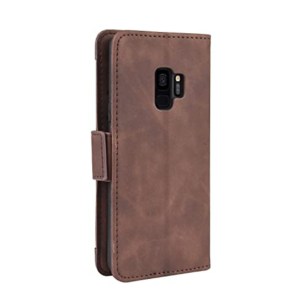 Card Slot Case for Samsung Galaxy S9 Plus Stand Flip Case Cover for Samsung Galaxy S9 Plus Retro Magnetic Phone Shell Wallet Phone case with Card Slots