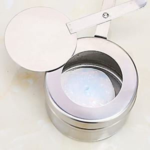 UPQRSG Stainless Steel Fuel Holder with Cover, Portable Chafing Fuel Holder, Chafer Canned Heat Fuel Box, Buffet Warmer Warming Trays for Buffet Barbecue Party