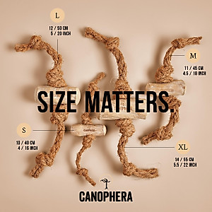 Canophera Dog CHEW Made of Coffee Wood and Coconut Rope - for All Breeds (Large)