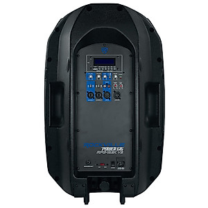 Rockville RPG152K 15" Powered Speakers w/Bluetooth+Dual UHF Wireless Mics+Stands