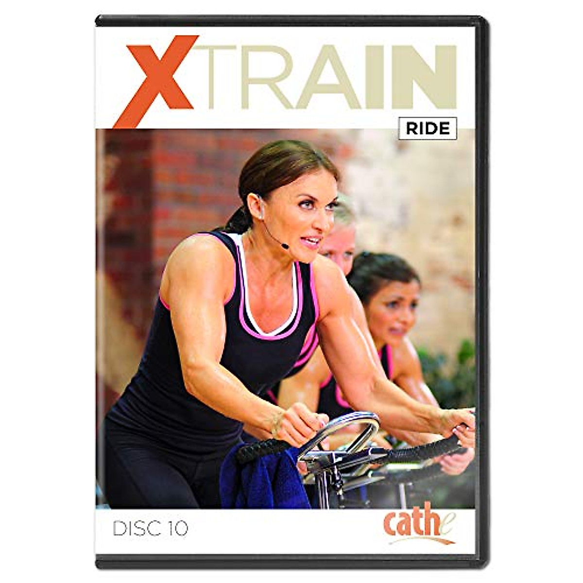 Cathe Friedrich XTrain Ride Indoor Cycling Workout DVD - Use Cathe low impact Indoor cycle workout DVD for lower body sculpting, fat burning, weight loss and aerobic conditioning