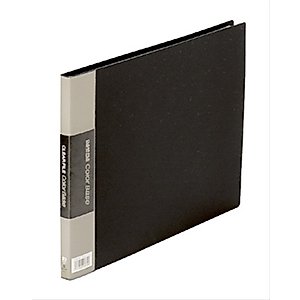 King Jim 130C Clear File, Color Base, A4 (E Type), Black