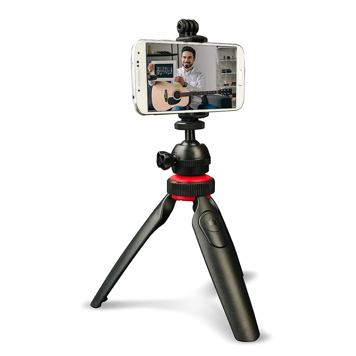 Active Mini Tripod with Wireless Bluetooth Shutter Remote & Camera Mount