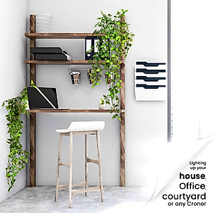 Opulence Star Artificial Hanging Plants, 2 Pack Fake Hanging Plant Fake Potted Greenery Plants Faux Eucalyptus Vine, Pothos Ivy Pea Pods for Home Wall Shelf Patio Garden Indoor Outdoor Decor