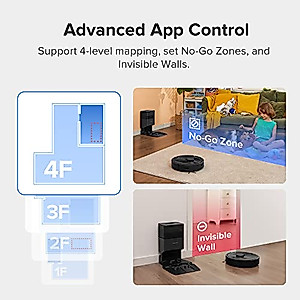 roborock Q5+ Robot Vacuum with Self-Empty Dock, Hands-Free Cleaning for up to 7 Weeks, 2700Pa Max Suction, 180mins Max Run-Time, Compatible with Alexa, Perfect for Hard Floors, Carpets, and Pet Hair