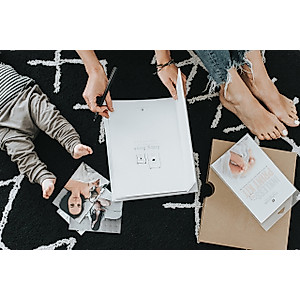 Mushybooks Inkless Print Kit - Baby Hand and Footprint Maker - Keepsake - Non-Toxic - Baby Safe