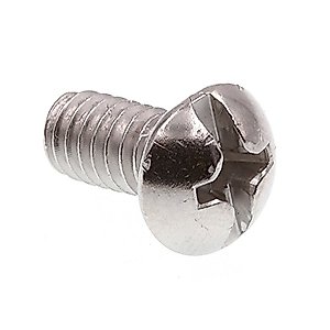 Prime-Line 9005165 Machine Screw, Round Head, Slotted/Phillips Combo, 1/4 in-20 X 1/2 in, Grade 18-8 Stainless Steel, Pack of 25