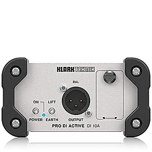 Klark Teknik PRO DI ACTIVE DI 10A Active DI Box with Midas Transformer, Extended Dynamic Range and Phantom/Battery Operation