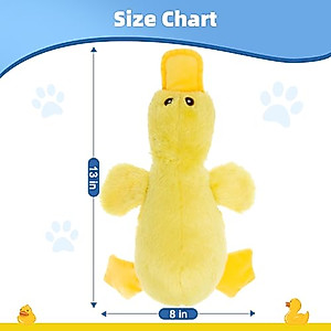 Mihachi Plush Squeaky Dog Duck Toys - Stuffed Pet Toy Duck Interactive Gifts for Dog Birthday Dogs Puppy Biting Chew Toys - for Medium and Large Dogs