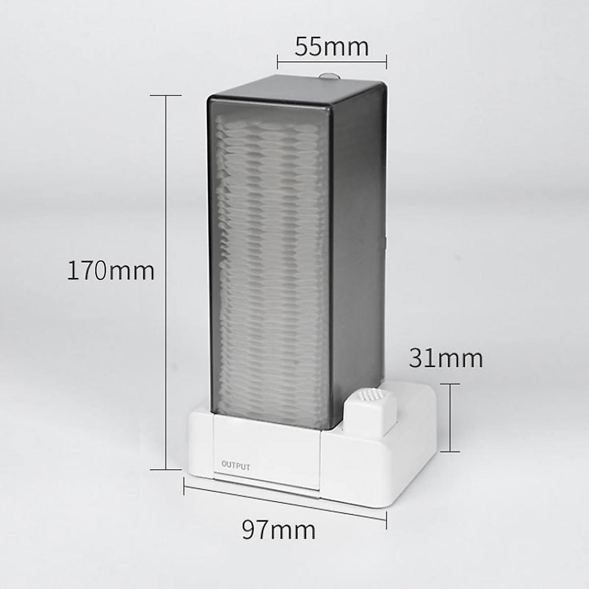 jyibinee Storage Box Detachable -proof Rectangular Reusable Plastic Auto Pad Dispenser Household Supplies Pad Organizer