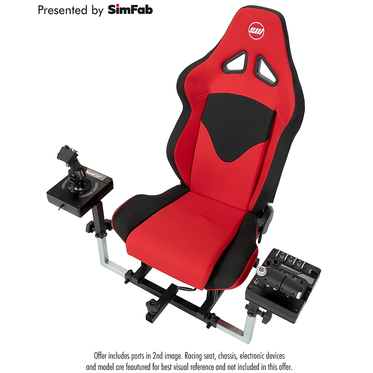 OpenWheeler | Configuration 1 | Flight Simulator HOTAS Add-on Kit. Fits Thrustmaster T.Flight One / 4, T16000M, Airbus, Logitech X56, X52, X52Pro, VKB Gladiator, CH Products, Hori