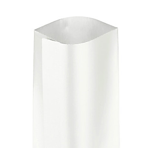 Pack of 200 Rectangle Sample Size Single Serving Double-Sided Matte Color Aluminum Mylar Foil Open Pouch (1.4" x 5.9", Glossy White)