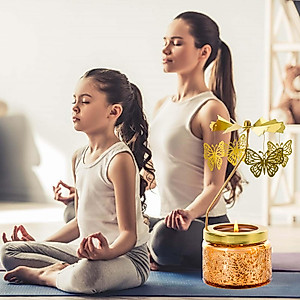 Butterfly Candle Gifts for Women, Unique Birthday Gift for Mom Sister Wife Best Friend Girlfriend Teacher Colleagues, Rotatable Scented Candles for Birthday, Christmas, Thanksgiving and Valentines