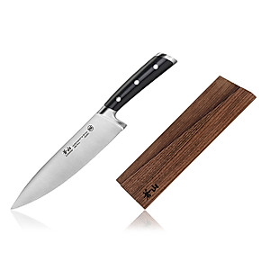 Cangshan TS Series 1020564 Swedish 14C28N Steel Forged 8-Inch Chef Knife and Wood Sheath Set