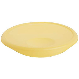 Rubbermaid Commercial Lid (Lid Only)for Round Food Storage Container, Fits 12 Qt. Containers, Yellow (FG573000YEL)