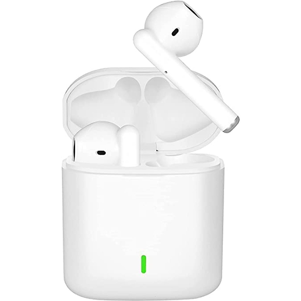 Wireless Earbud,Bluetooth 5.0 Earbud Stereo Bass,Bluetooth Headphones in Ear Noise Cancelling Mic,Earphones IPX5 Waterproof Sports,30H Playtime USB C Mini Charging Case Ear Buds for Android and iOS