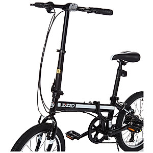 ZiZZO Ferro 20-inch 29 lbs Light Weight Folding Bike (Black)