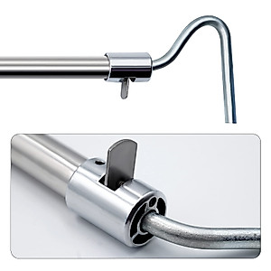 Pig Holder Catcher, Stainless Steel Pig Catcher Pole Animal Control Pole Hog Holder for Dogs