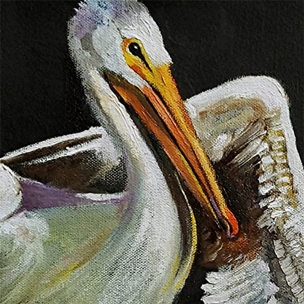 SOLD - Proud Pelicans, Seashore Birds by Internationally Renowned Painter Yary Dluhos