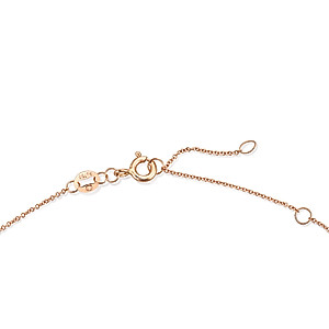 CHOW SANG SANG 18K Rose Gold (GH color, SI Clarity, Round Brilliant) Diamond Starry Kite Necklace for Women 93131N | 18.5", (47 CM)