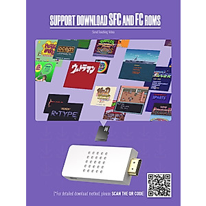 Retro Game Console, 16 Bit Retro Games Console, Emulator Console Built in 900+ Games, Plug and Play Games Console for SFC, Ideal Gifts for Kids Adults