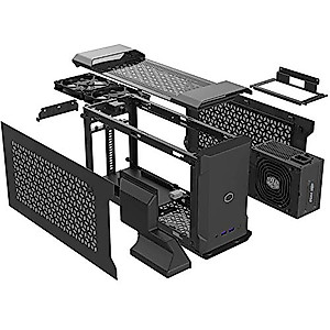 Cooler Master MasterCase NC100 SFF Small Form Factor 7.9 Liter Case with V650 Gold SFX PSU, GPUs 2.5 Slots up to 320mm for Intel(r) NUC 9 Extreme Element, Black