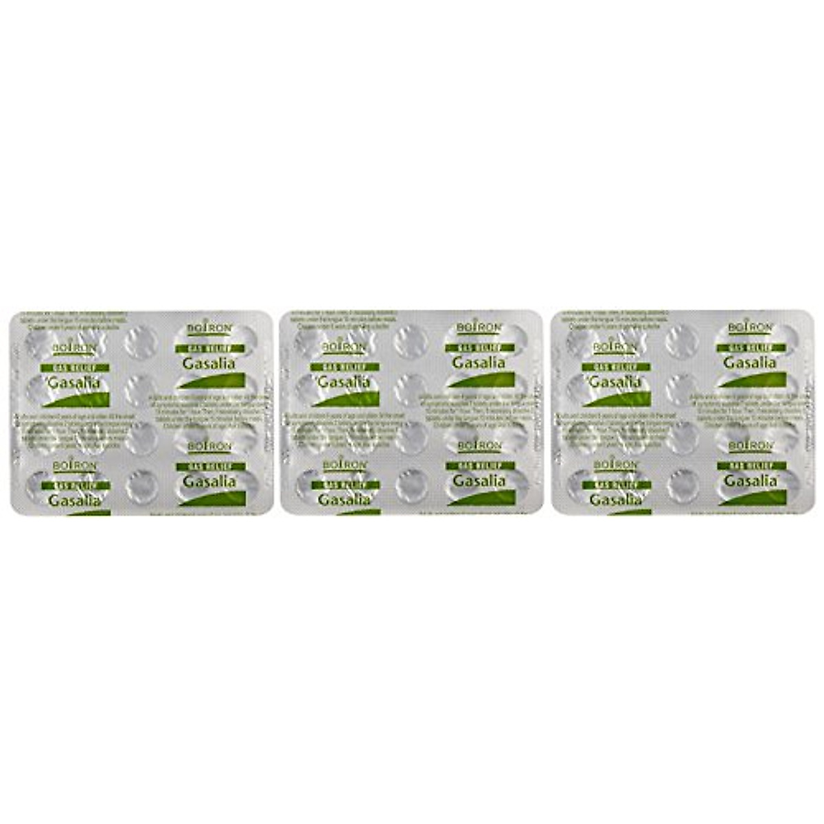 Boiron Gasalia, 3 Pack, (60 Tablets per Pack), Homeopathic Medicine for Gas Relief