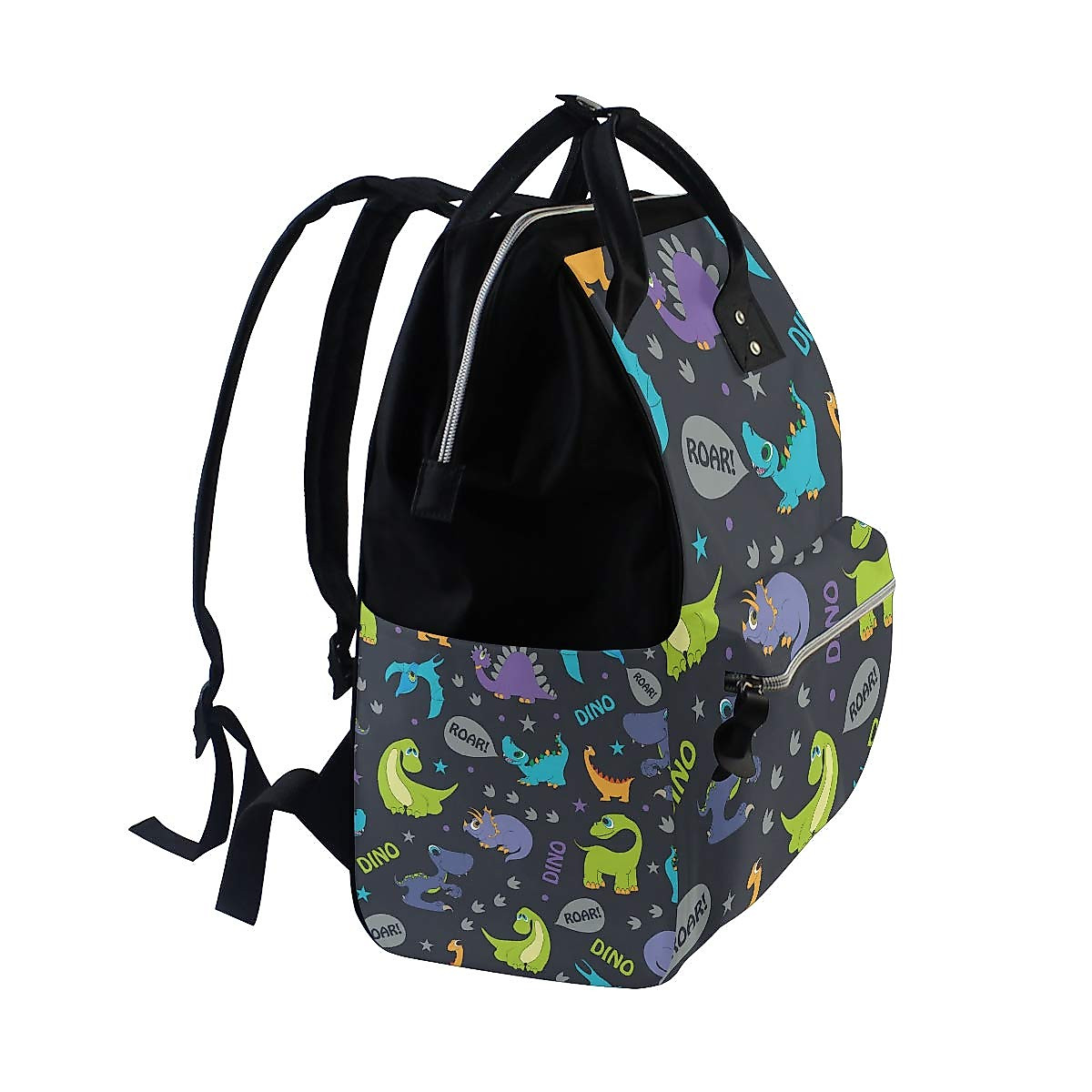 Cute Dinosaurs Diaper Bag Travel Backpack - Large Baby Nappy Bag Organizer(e)