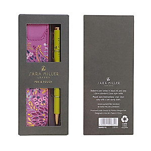 Portico Designs Ballpoint Pen with Pouch Set Sara Miller London Gift Boxed Writing Set, 2-Pieces, Haveli Gardens