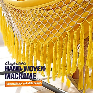 Zupapa Hammock with Stand 2 Person Heavy Duty, Portable Hammock with Stand for Camping and Outdoor, Adjustable Steel Hammock Stand and Double Hammock with Carrying Bag, 550 LBS Capacity.