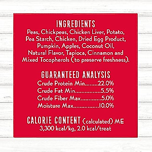 Charlee Bear Grain-Free Bear Crunch Chicken, Pumpkin & Apple Flavor - Net Wt 8 oz.